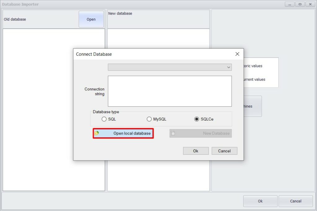 How to import an old database – ERBESSD INSTRUMENTS