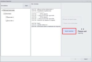 How to import an old database – ERBESSD INSTRUMENTS