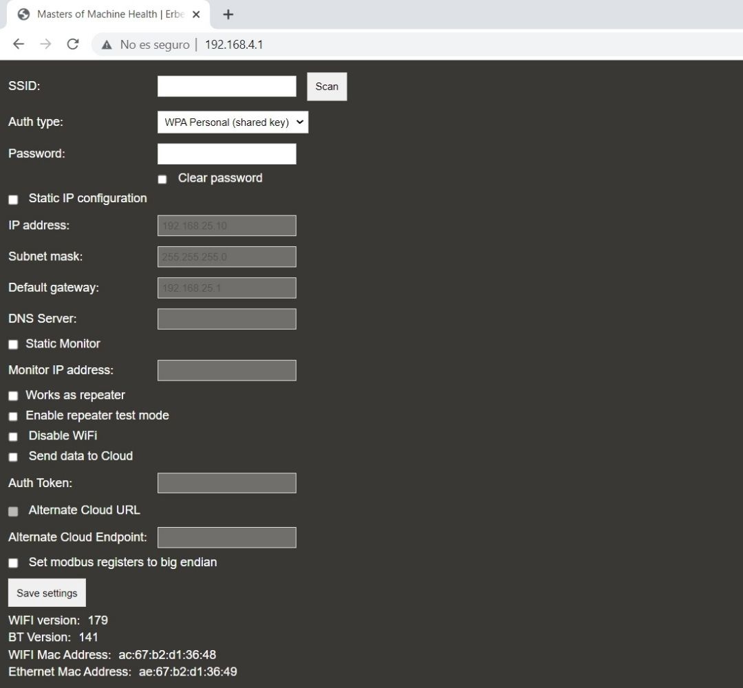Phantom gateway configuration – ERBESSD INSTRUMENTS